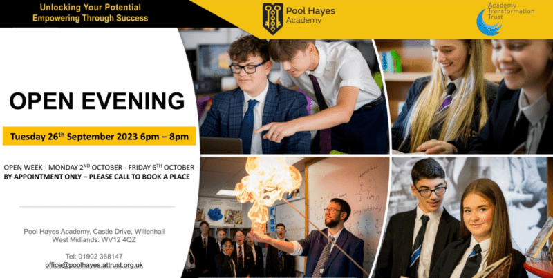 Year 6 Open Evening 2023 - Pool Hayes Academy