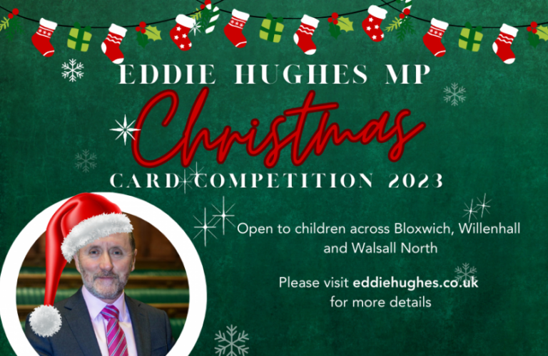 Eddie Hughes MP - Christmas Card Competition - Pool Hayes Academy
