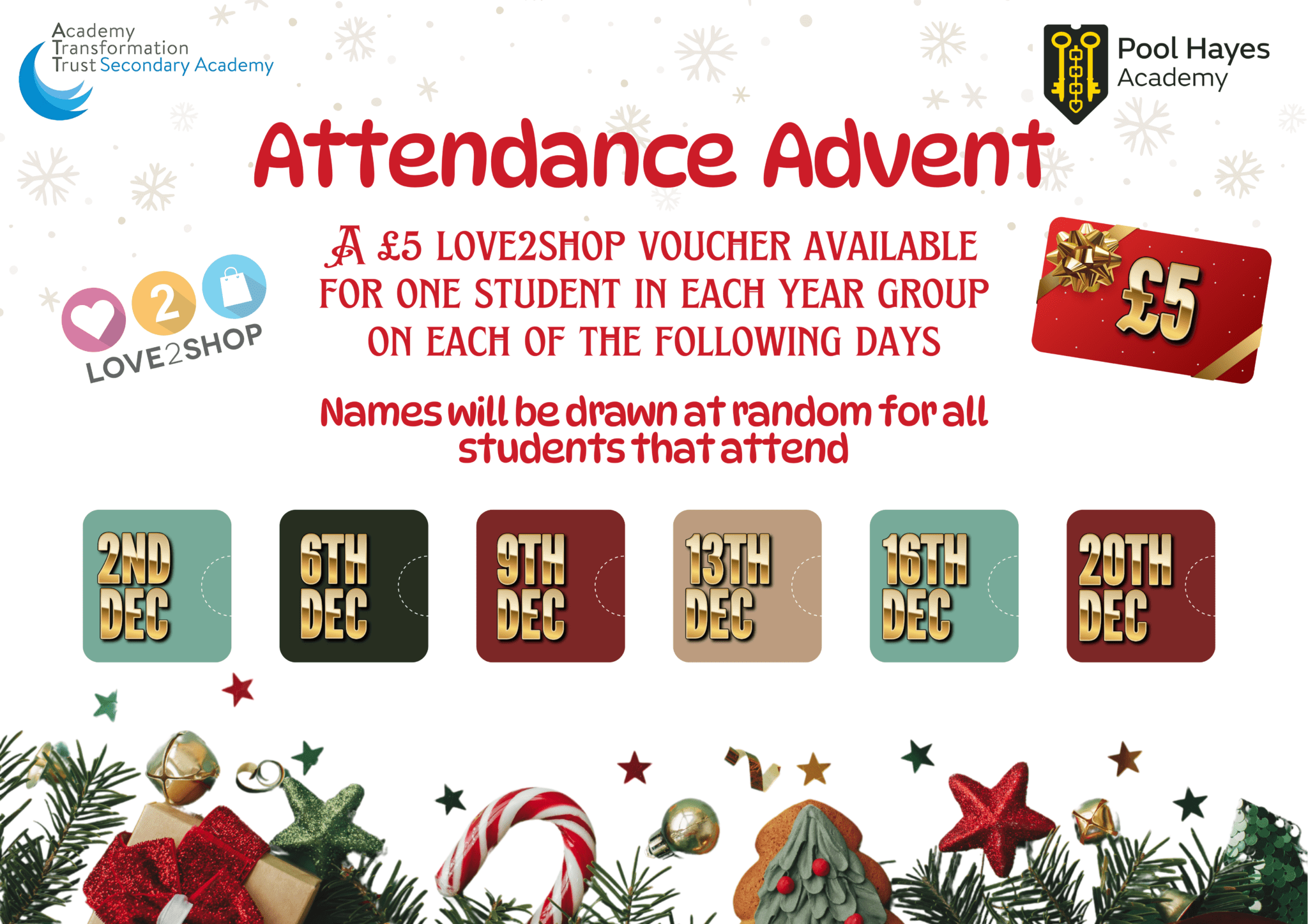 Attendance Rewards - Pool Hayes Academy